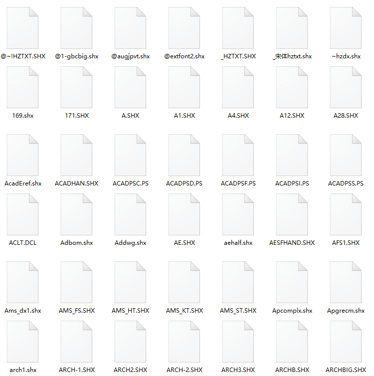 分享 | CAD字体符号大全1315种字体_AutoCAD
