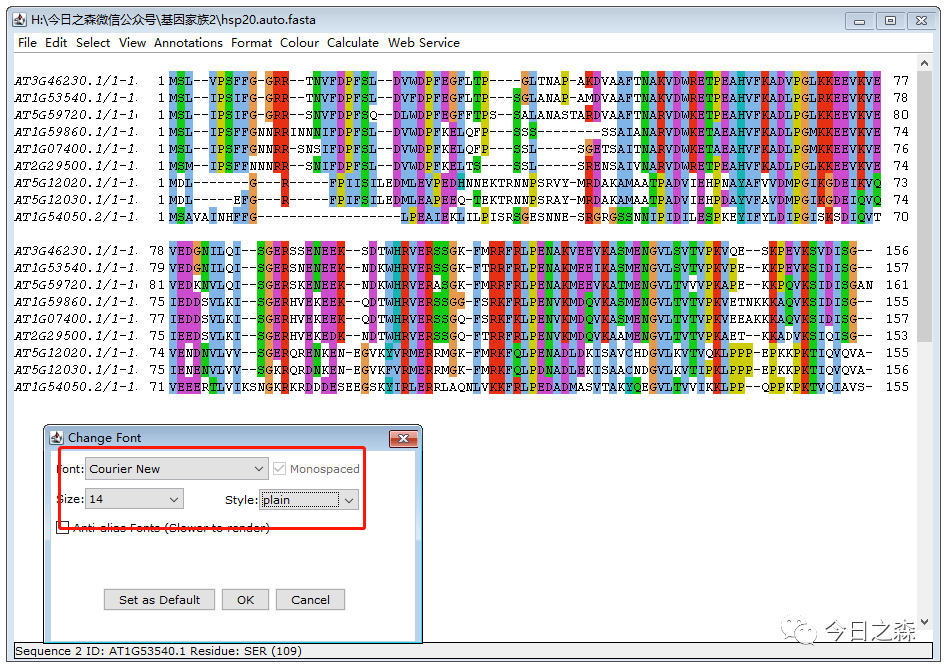详解多序列比对软件Jalview的使用方法，美化-编辑-自定义设计_进行