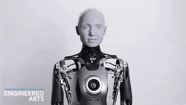 老外造人形机器人！表情生动堪比人类，微微一笑吓坏网友_Ameca_Arts_Tritium