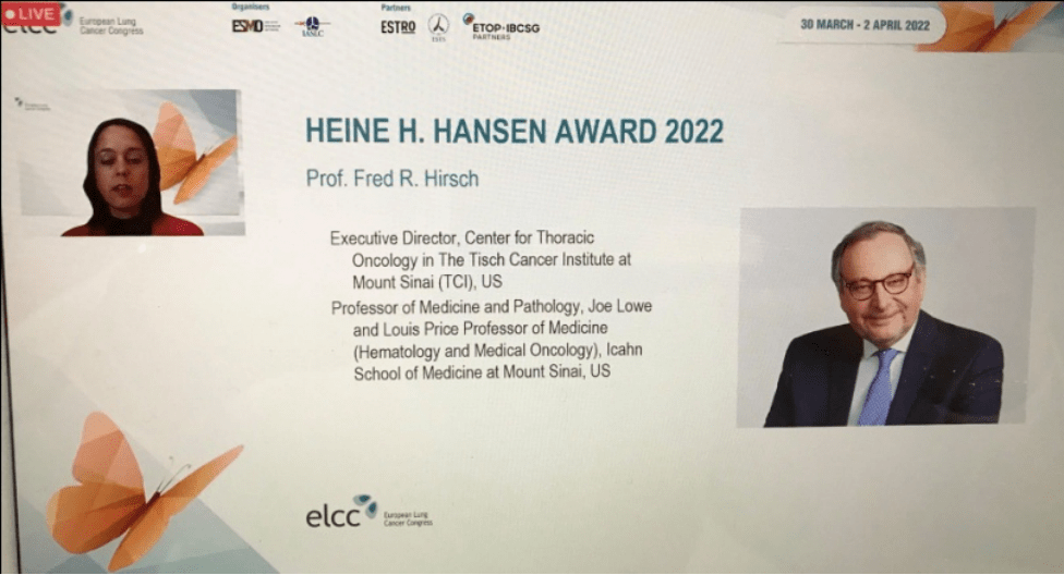 ELCC 2022丨重磅新闻：Fred R. Hirsch获得2022年 Heine H. Hansen奖_研究_tissue_Oncol