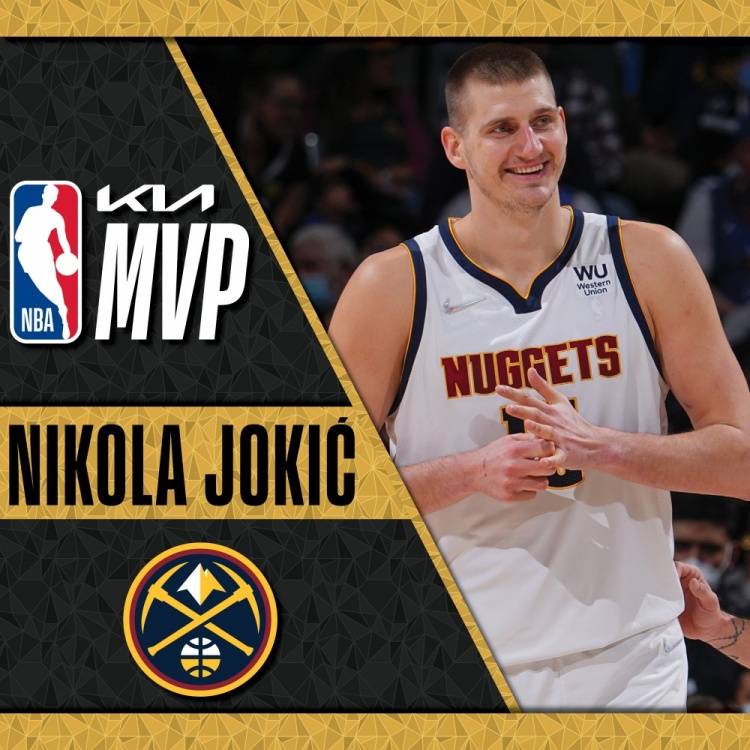 官方：掘金球星约基奇荣膺本赛季常规赛MVP_贡献_1_NBA