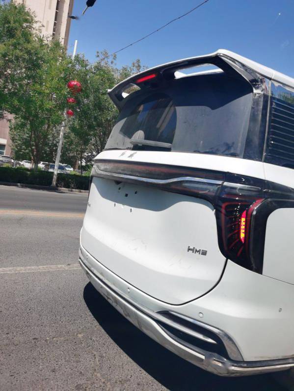 红旗HM9白色实车曝光 细节一览无遗 气场完胜别克GL8_搜狐汽车_搜狐网