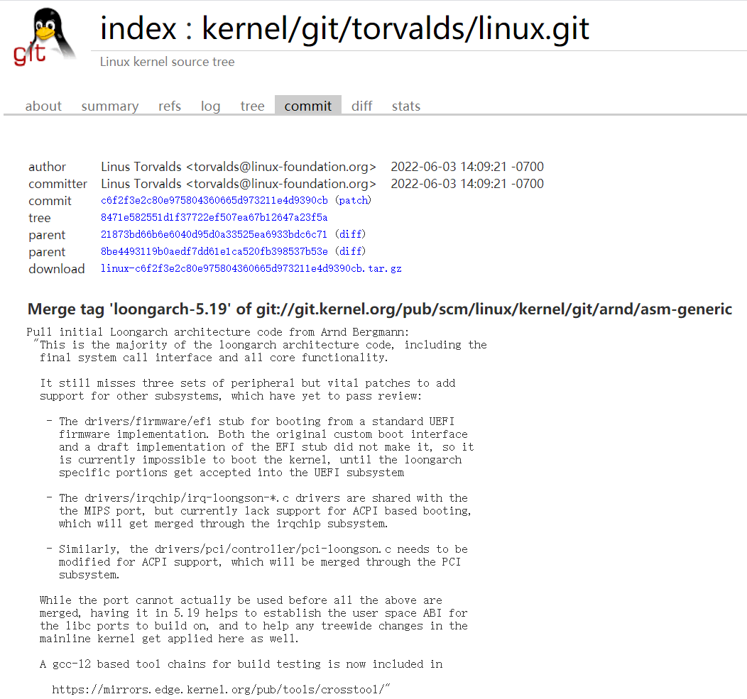 重磅 | Linux内核5.19初步支持LoongArch架构_社区_系统_软硬件