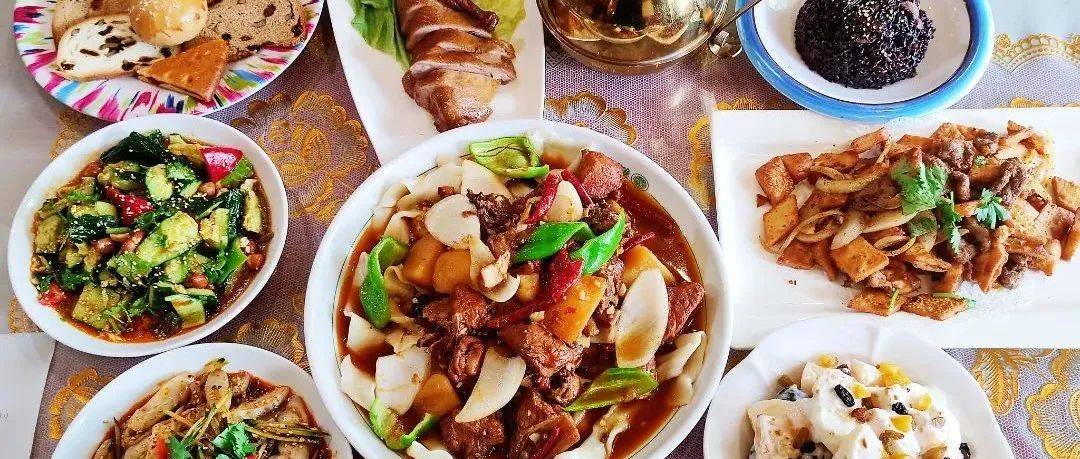 99元抢原价283元【新疆阿里餐厅】4人餐！新疆特色大盘鸡、阿里酥馕炒肉、新疆洛浦幸福鸭..._味道_河沿路_菜品