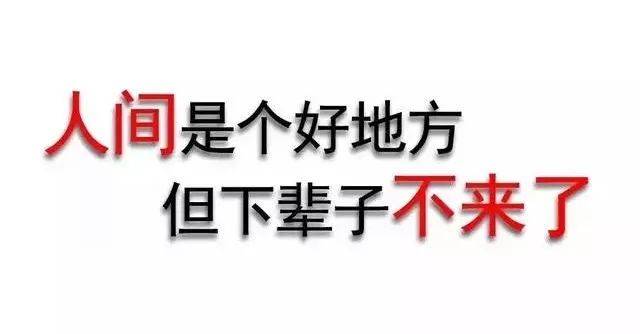 人间挺好的，但下辈子不来了无心关系人间