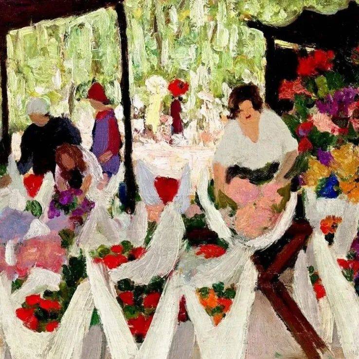 油画欣赏——Ethel·Carrick_印象派_教学_英国