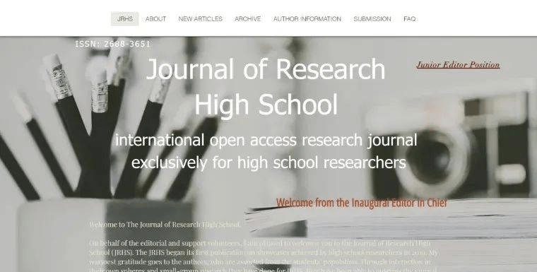 高中生也能发表论文？没错！这七个网站就可以！_Journal_研究_期刊