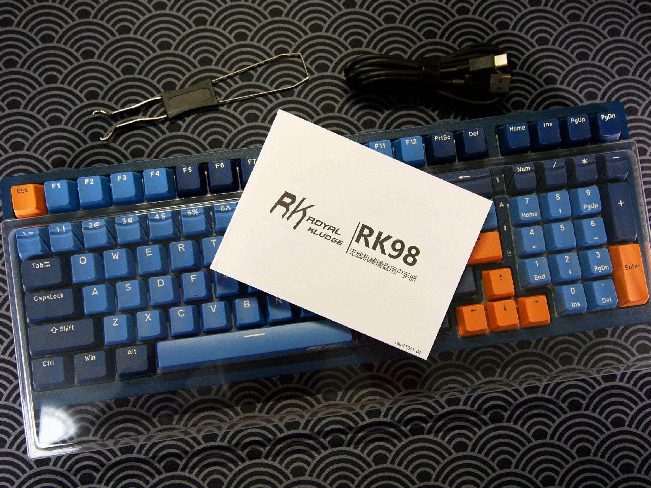 加入98内卷——RK 98 三模机械键盘分享_键位_灯光_prtSc