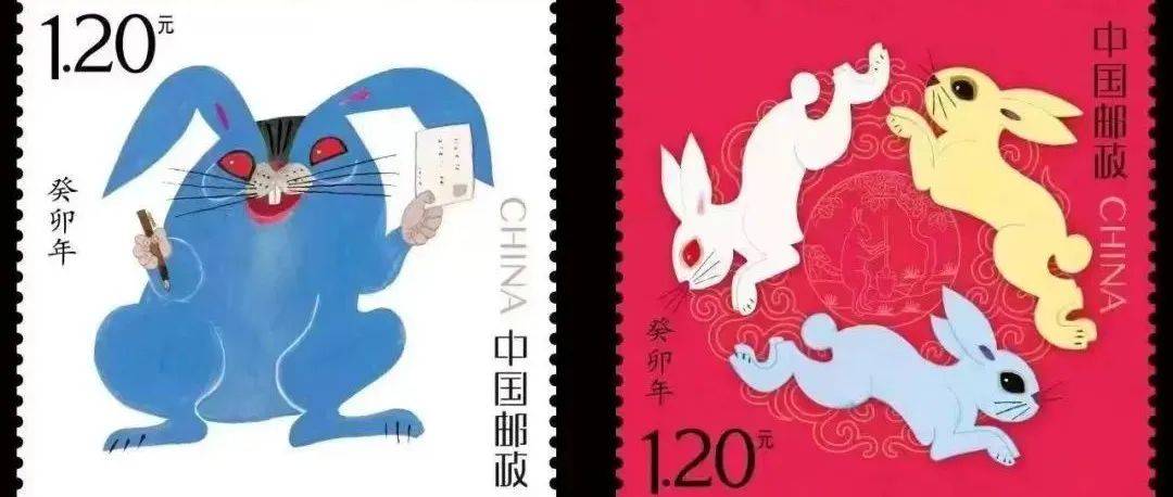 2023年《癸卯年》生肖兔年邮票图稿公布，这只蓝兔你喜欢吗？_仪式_刘爱力_场景
