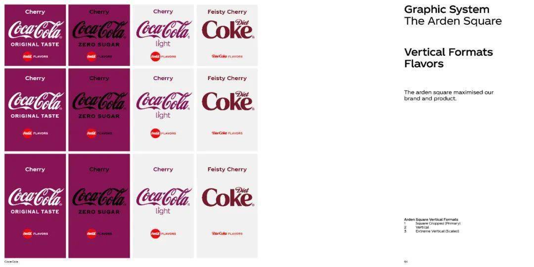 可口可乐 Coca Cola 最新品牌VI视觉体系，变得越来越多彩了？_口味_手册_蜜桃