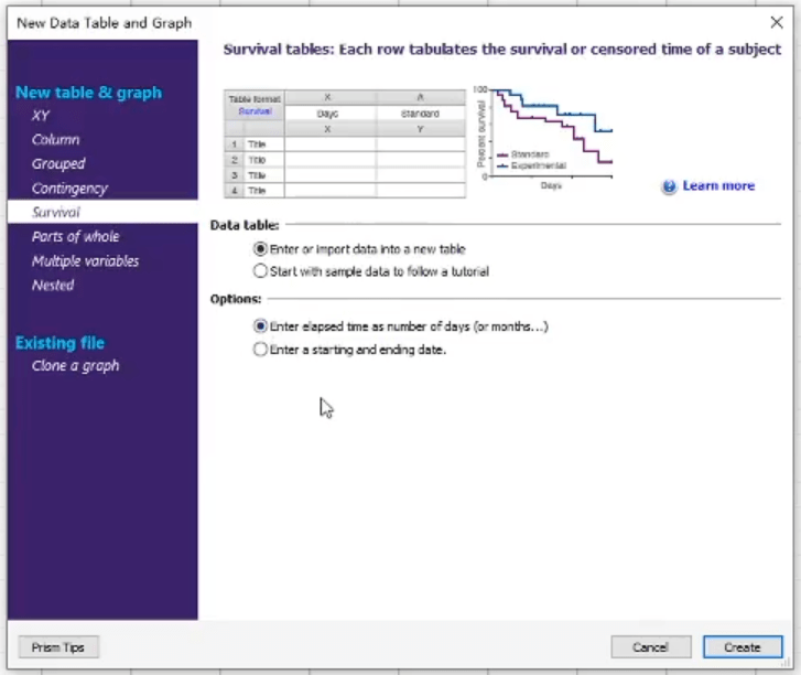 手把手教你用GraphPad做生存分析_应用_bars_Group