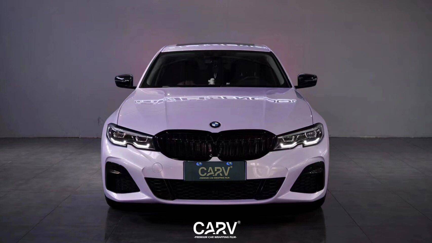 宝马3系卡孚改色膜白金星戴紫，超梦幻_搜狐汽车_搜狐网