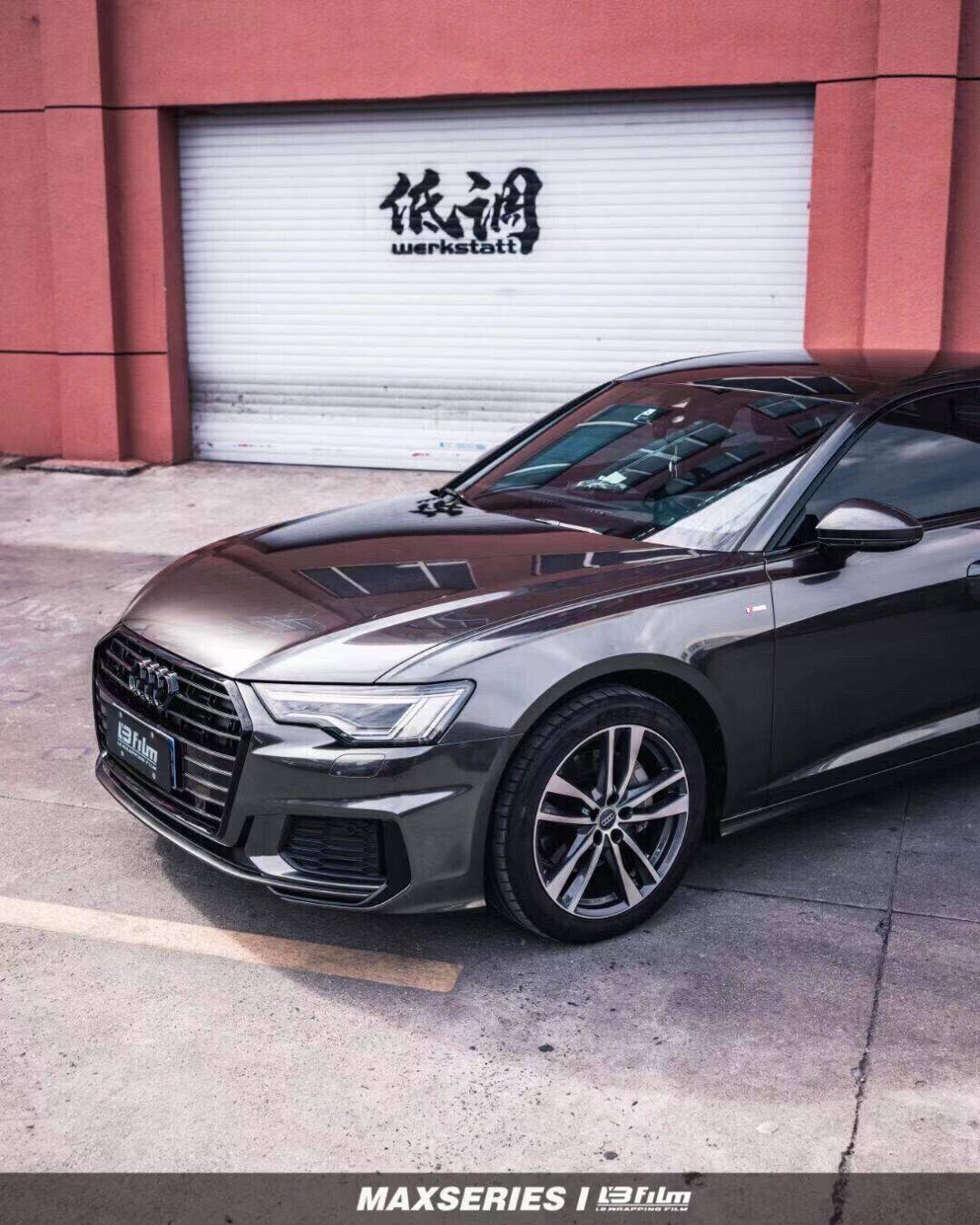 奥迪LBFILM改色膜液态金属深灰，冷硬禁欲系的深邃灰_搜狐汽车_搜狐网