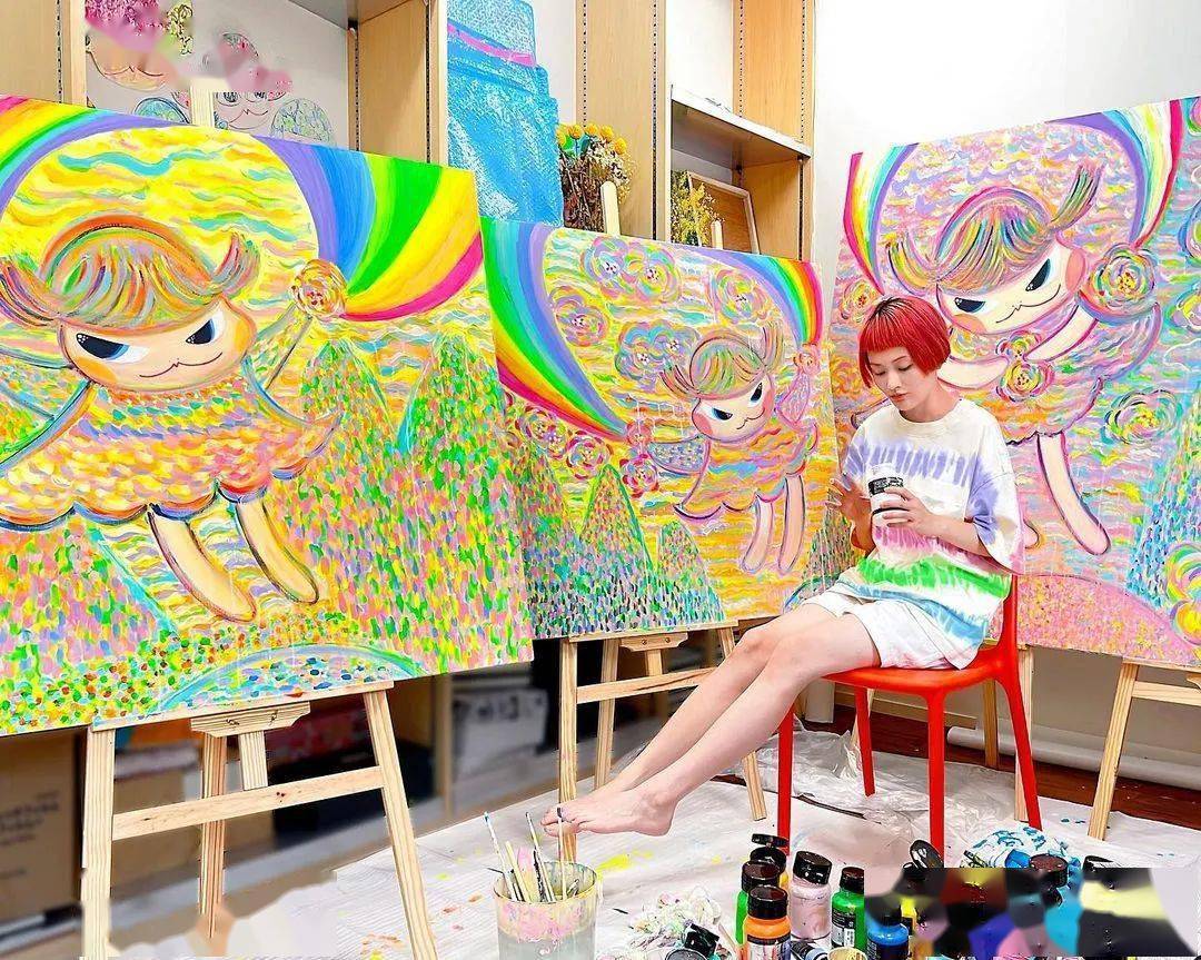 宠女狂魔以女儿为灵感，画出一个多彩世界_Bibi_Lei_艺术