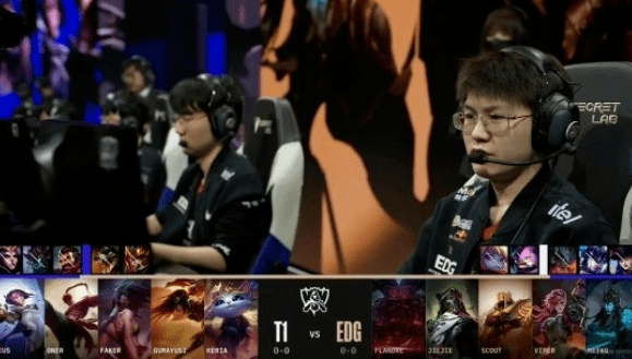 《LOL》S12小组赛开打：EDG首败 T1轻松拿下胜局_S12小组赛：T1轻取EDG_比赛_战队