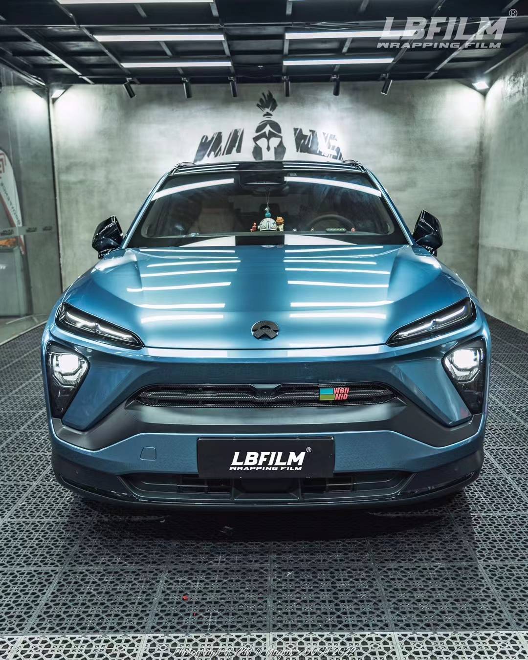 蔚来ES6-LB改色膜液态金属钨蓝，流动的金属质感_搜狐汽车_搜狐网
