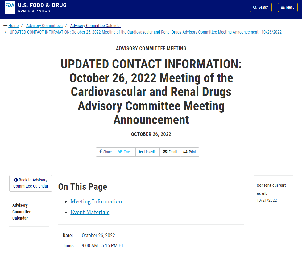 罗沙司他遭 FDA 拒绝后，GSK 能否反超制胜？今晚有望揭晓_患者_美国_临床
