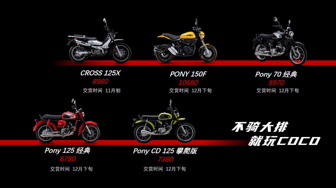 CoCo机车发布10680元现代复古Pony150F、8980元Cross 125X_搜狐汽车_搜狐网