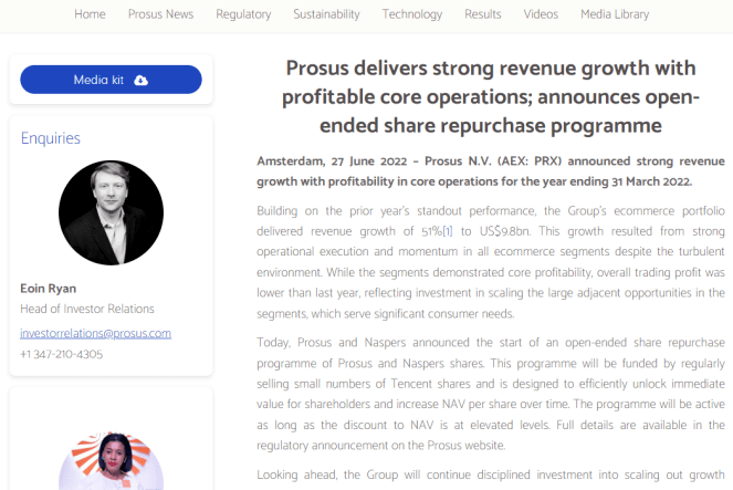 中信集团正组团收购腾讯？回应来了_多方否认中信组团收购腾讯股份_Prosus_Naspers