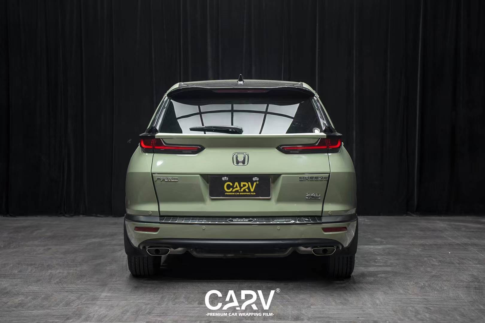 卡孚CARV改色膜白金卡其绿，低调沉稳 质朴高级_搜狐汽车_搜狐网