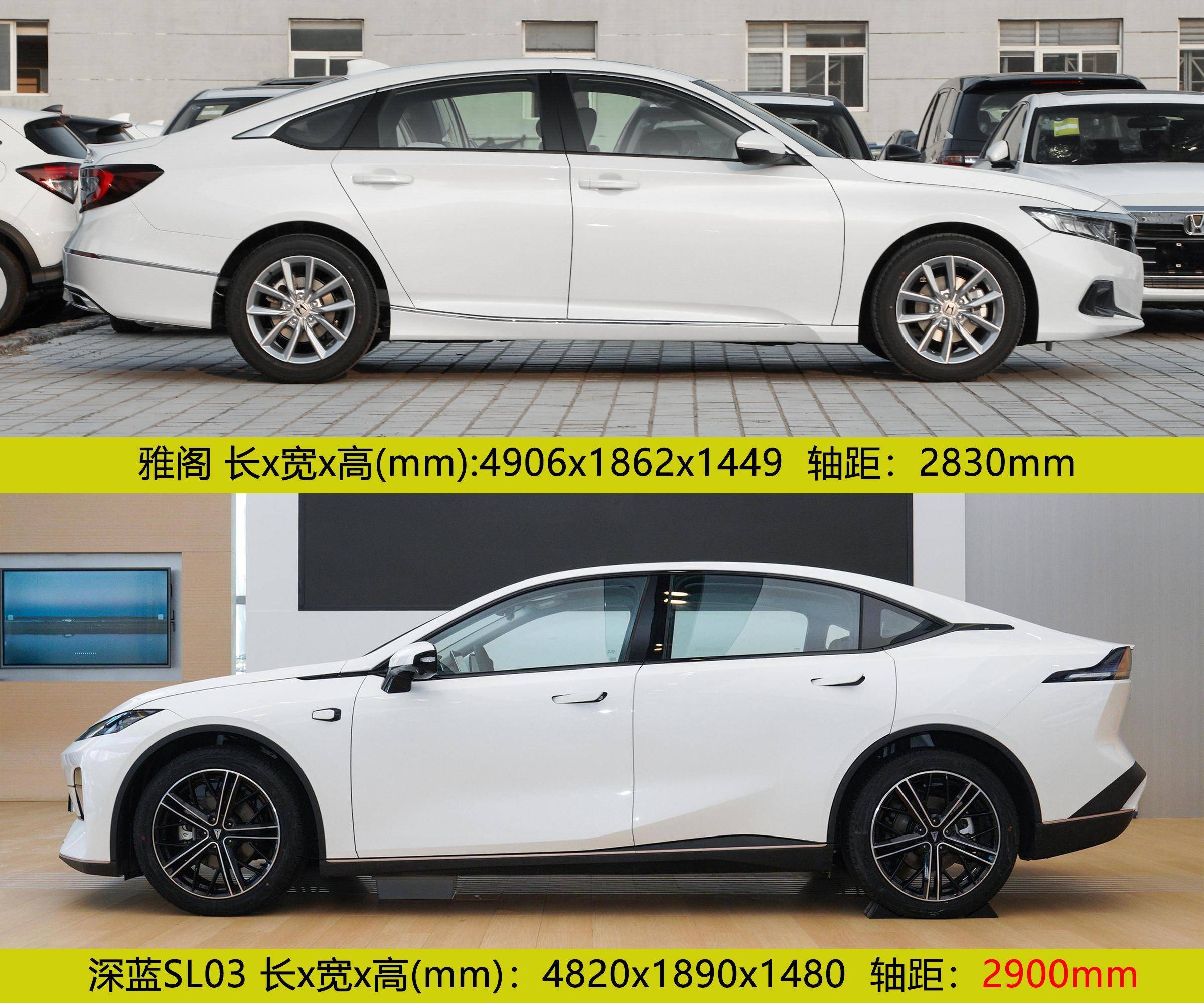 轴距2米9！20万中级车市场“搅局者”深蓝SL03对比销冠雅阁_搜狐汽车_搜狐网