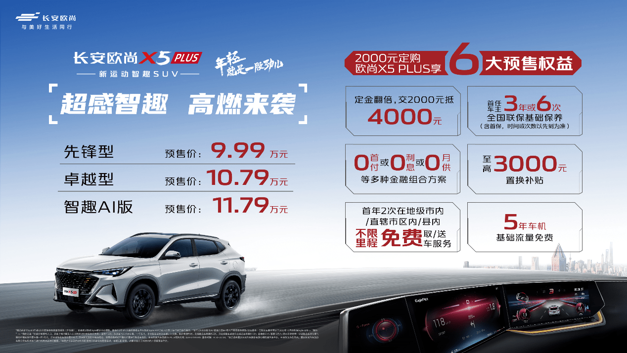 9.99万-11.79万，欧尚X5 PLUS开启预售_搜狐汽车_搜狐网