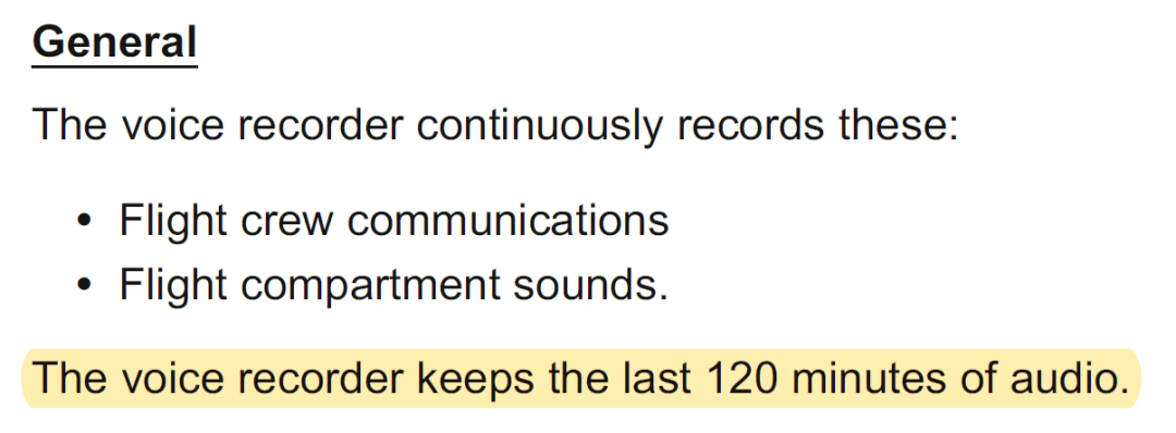 FDR和CVR什么时候记录数据，能记录多久的数据？_飞机_驾驶舱_运行