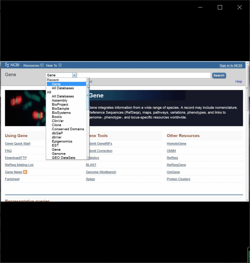 NGBI 基因数据库介绍_信息_Gene_序列
