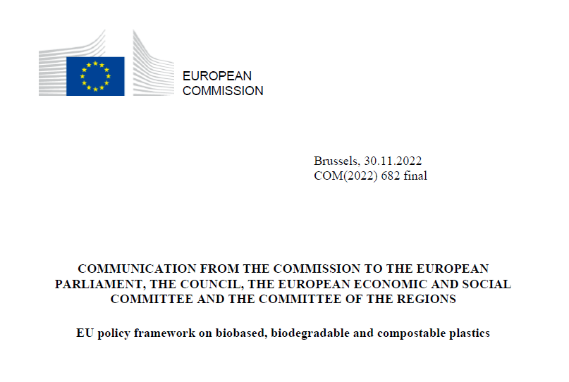 欧盟委员会发布《生物基、可生物降解和可堆肥塑料的政策框架》_环境_应用_污染