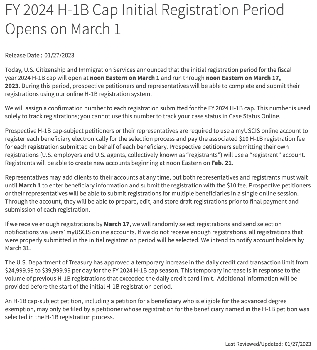 最新版2023年H-1B申请教程：如何正确完成H-1B网上电子注册、顺利参加抽签？_信息_公司_账户
