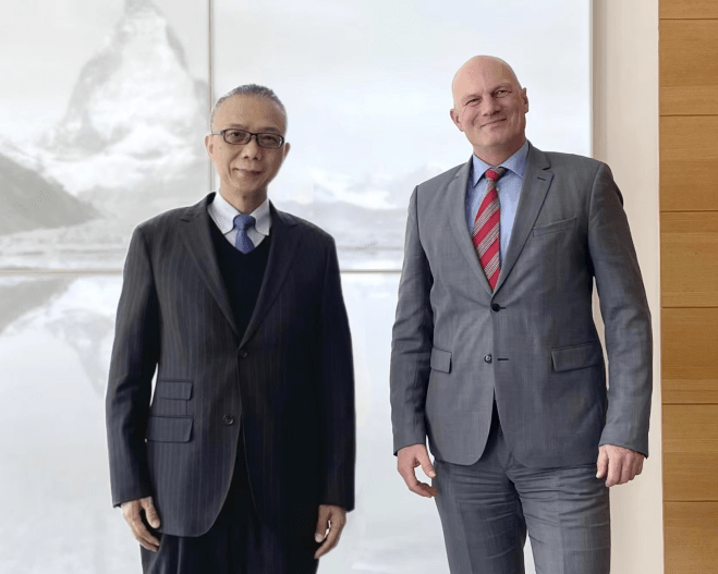 徐步院长会见瑞士驻华大使白瑞谊 Burri 关系 Rg