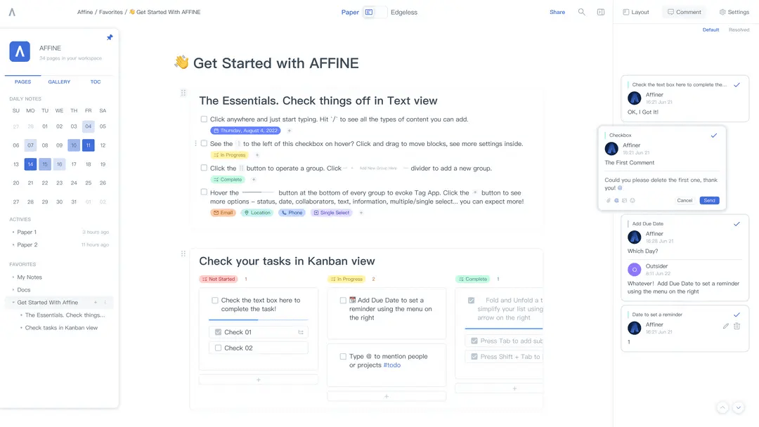 开源软件「AFFiNE」完成Pre-A轮融资，红点中国、华创资本、创新工场联合领投_协同_团队_Java
