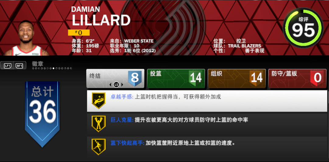 OL2 | 2K23球员徽章变化分析（更新至3.9）（一）_拉德_能力_版本