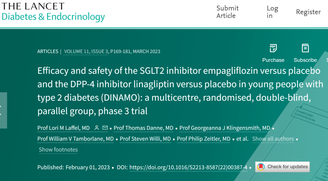 Lancet Diabetes Endocrinol：恩格列净可降低2型糖尿病年轻人的HbA1c水平_试验_利格_受试者