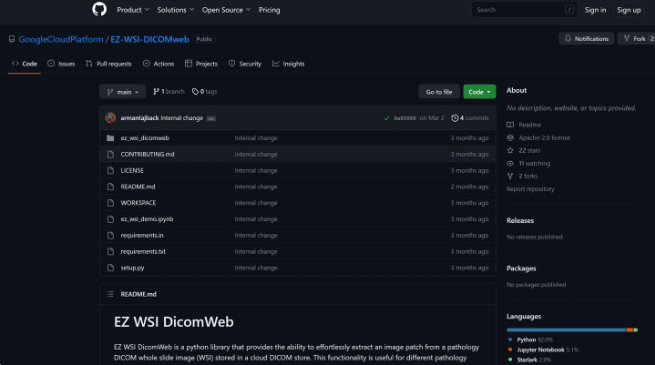 谷歌开源Python库EZ WSI DICOMWeb，促进医学影像应用发展_领域_开发人员_研究人员