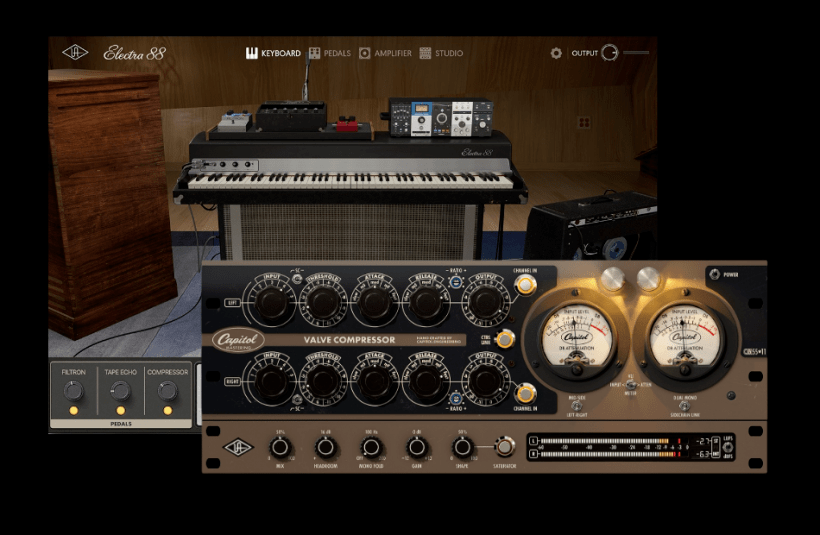 UA 发布传奇电钢琴插件 Electra 88 和经典压缩器插件 Capitol Mastering Compressor_声音_Audio_功能