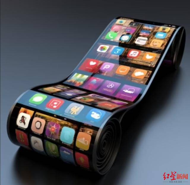 苹果最早或在2024年推出首款曲屏手机：可随意折叠卷曲，方便携带_iPhone_专利_显示