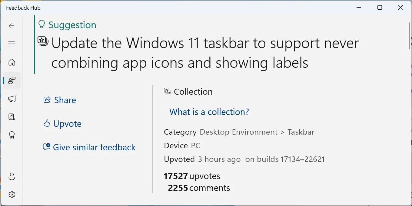 微软 Win11 Moment 4 任务栏推出“永不合并”特性_用户_选项_Beta