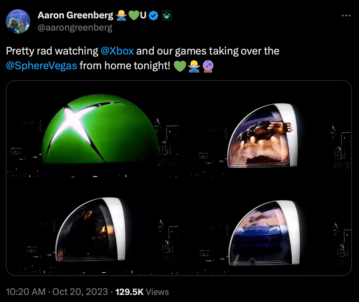 全球最大 360 度环绕屏变身Xbox，微软拉斯维加斯投放创意广告_Sphere_场馆_屏幕