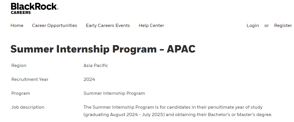 BlackRock开启2024暑期实习招聘，24-25届可申！_the_求职_Program