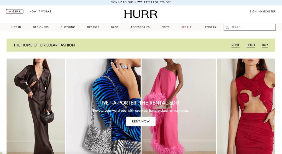 “时尚界的 Airbnb”英国时装租赁平台 HURR 完成790万英镑融资_Prew_消息_奢侈品